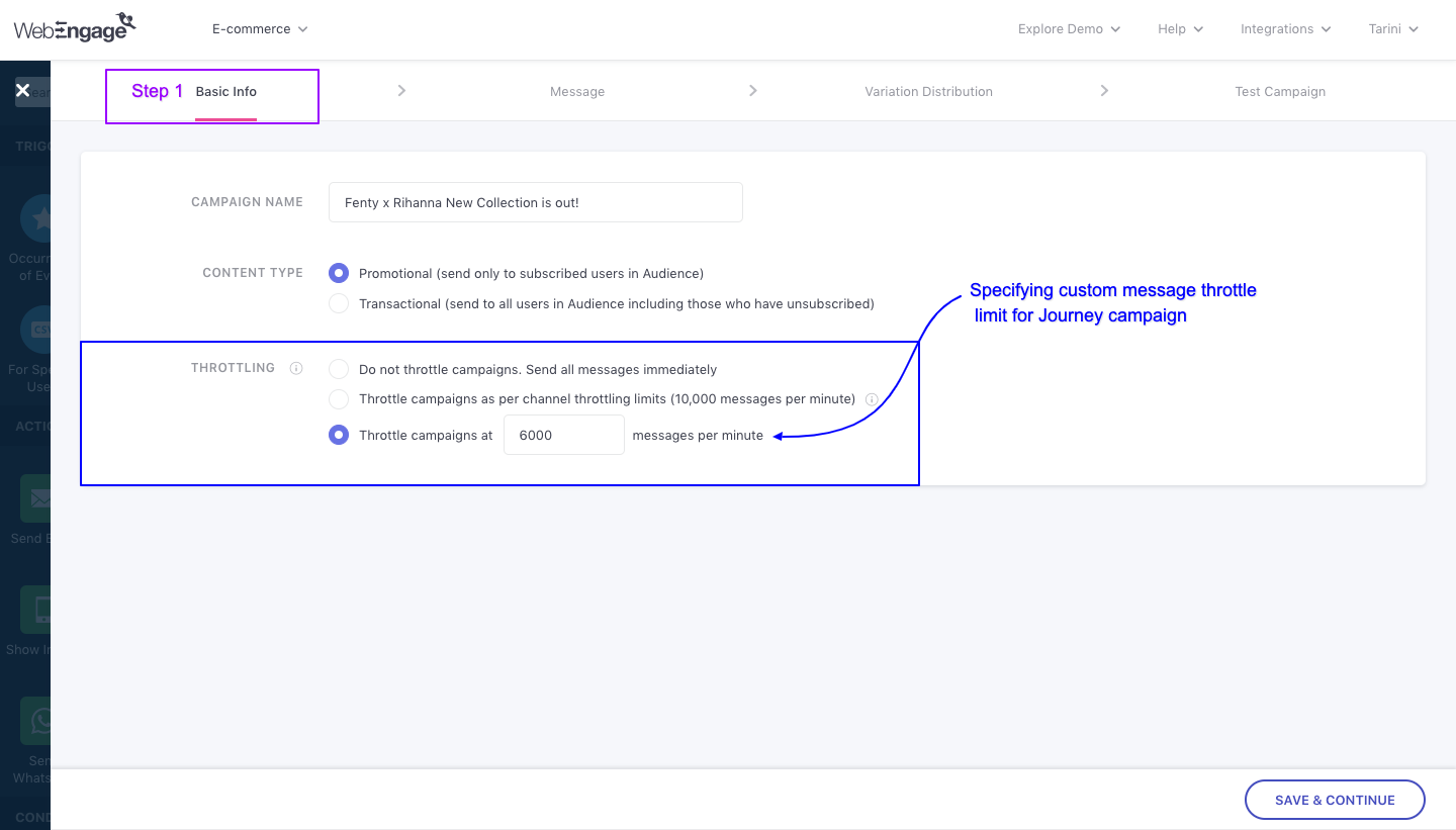 Throttling (Message Rate-Limiting)