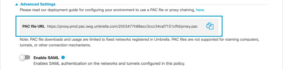 Deploy Umbrella's PAC File for Windows