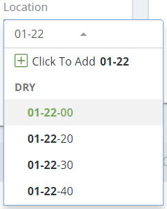 Default Bin Location