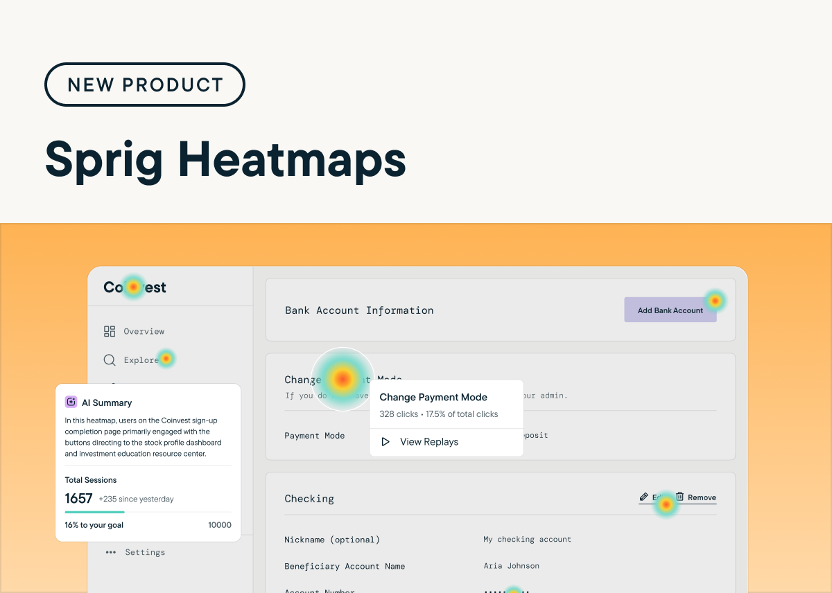 Understand Product Behavior at Scale with Sprig Heatmaps
