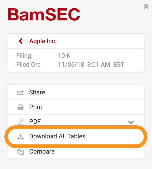 Download Tables To Excel