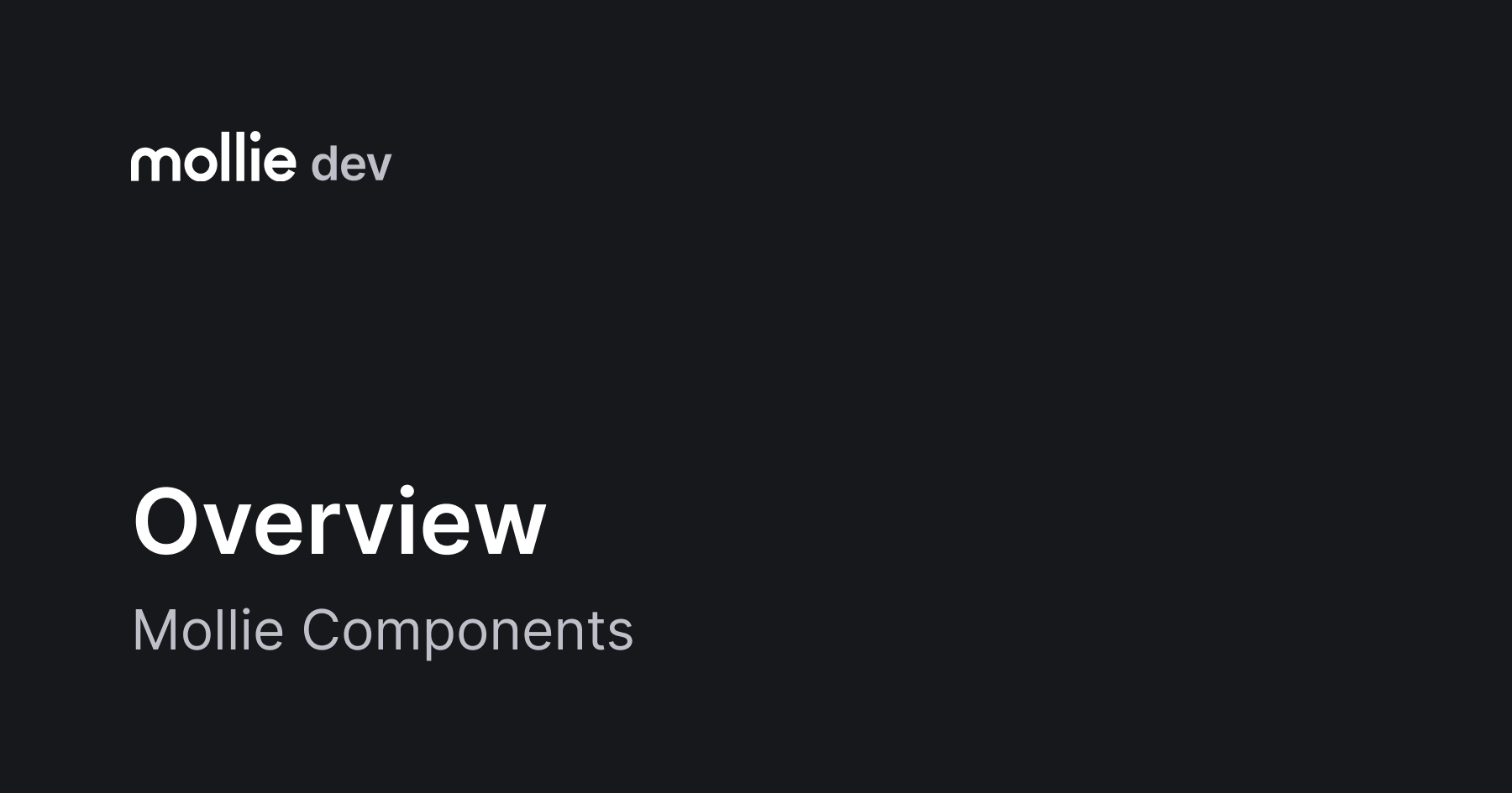 Mollie Components | Mollie Documentation