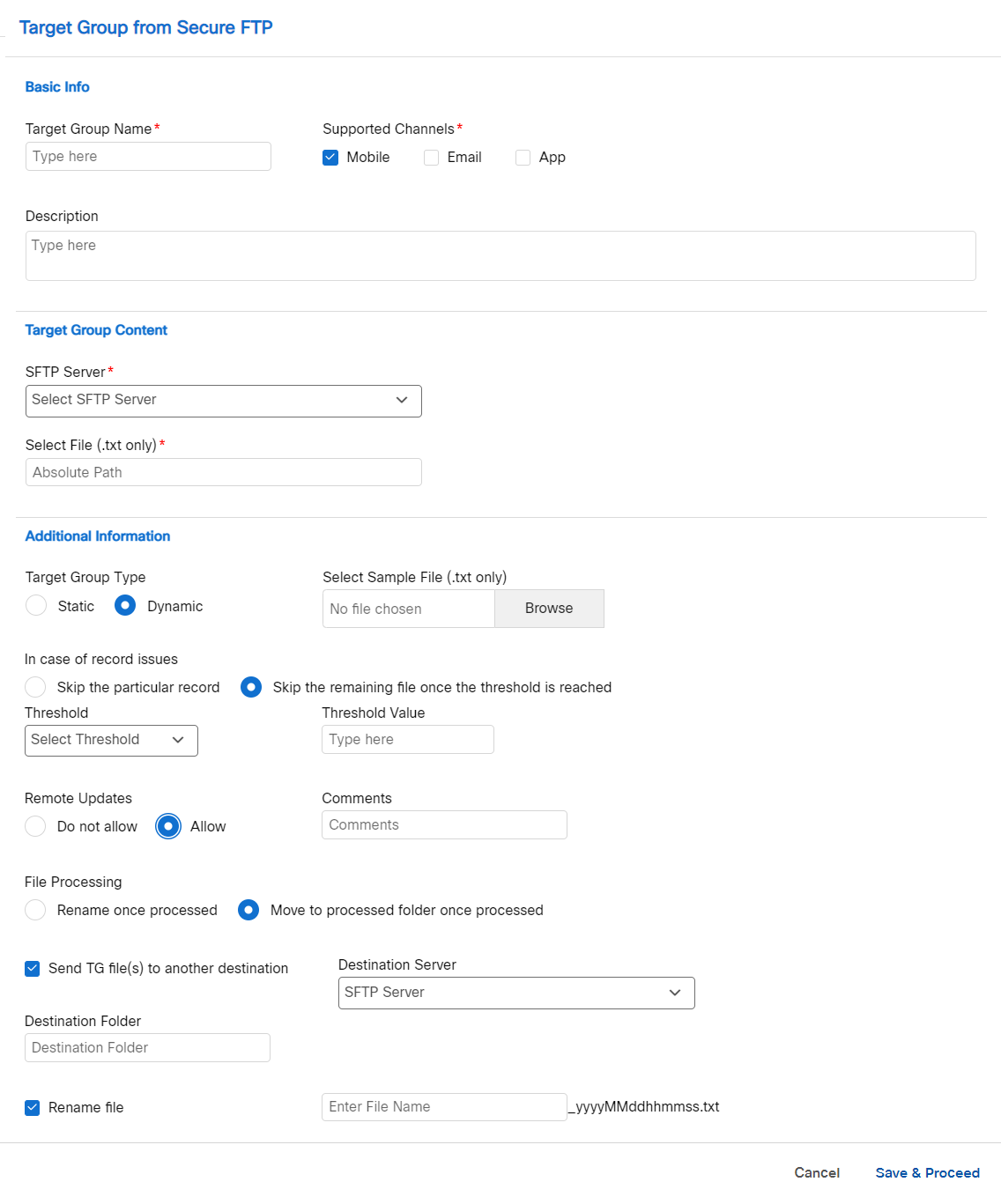 Target Group Source Nodes