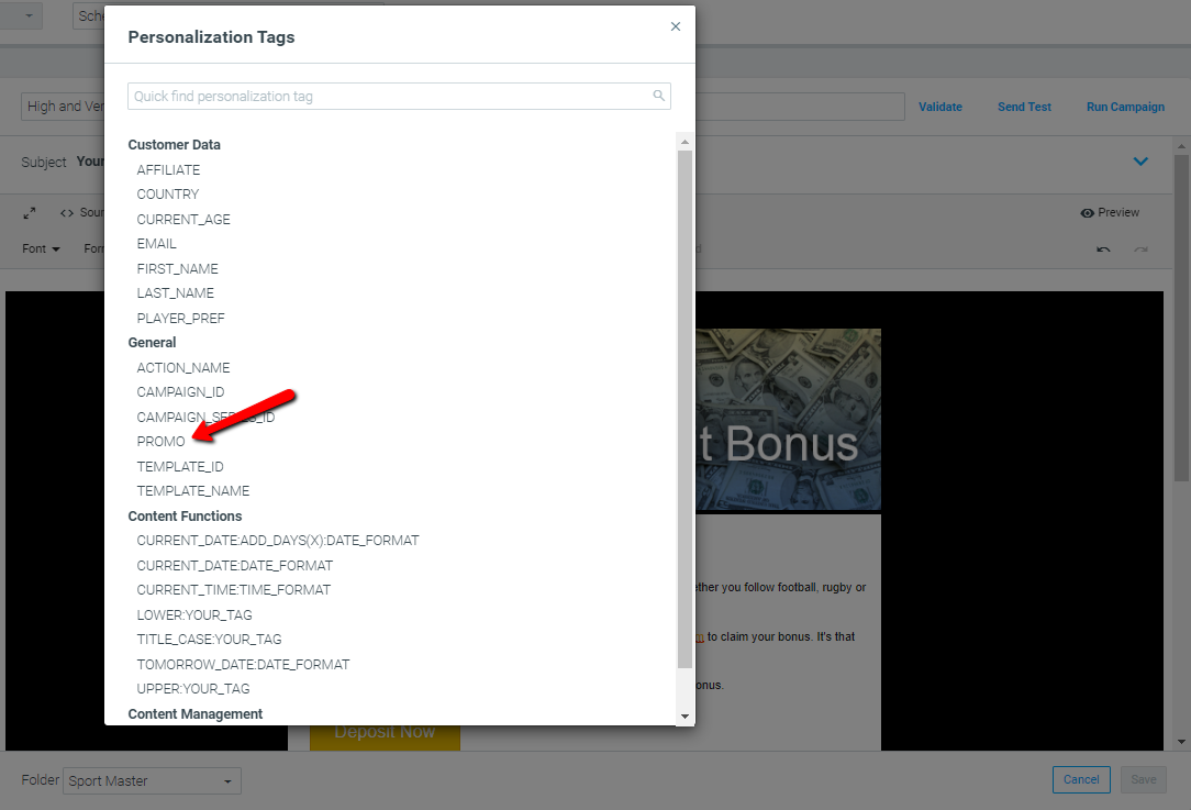 Promotion System Integration