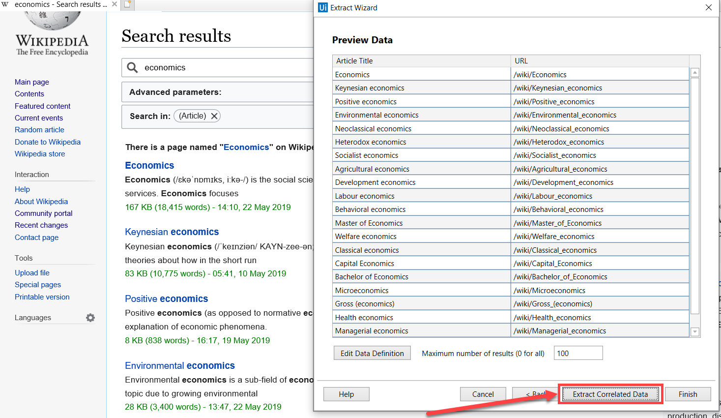 Example Of Using Data Scraping