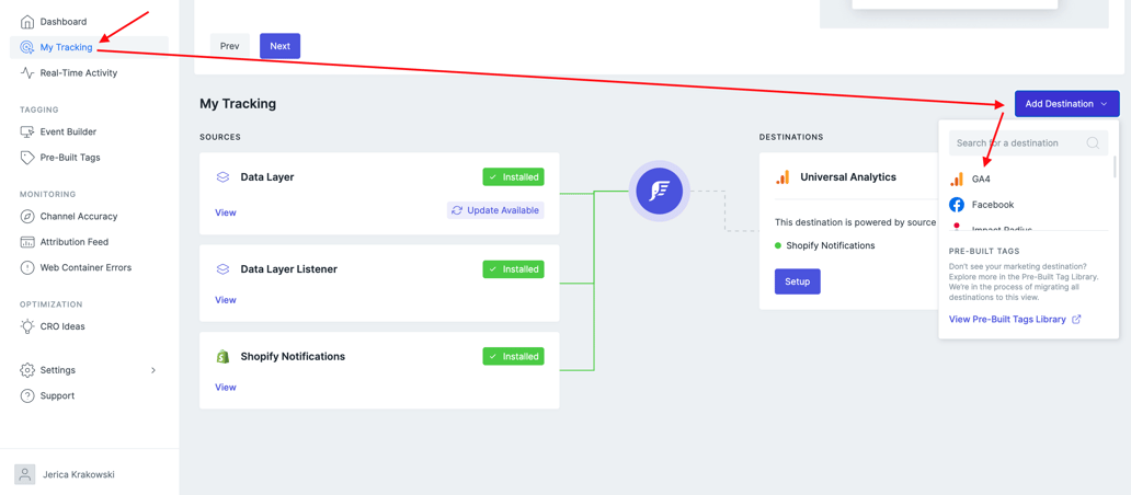 How to Set Up GA4 in Elevar Server-Side Destination