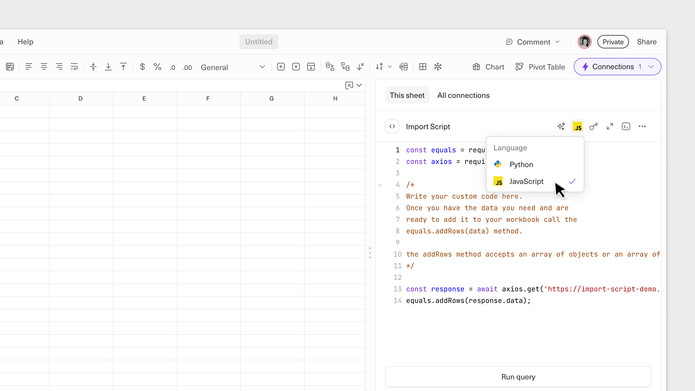 Writing import scripts