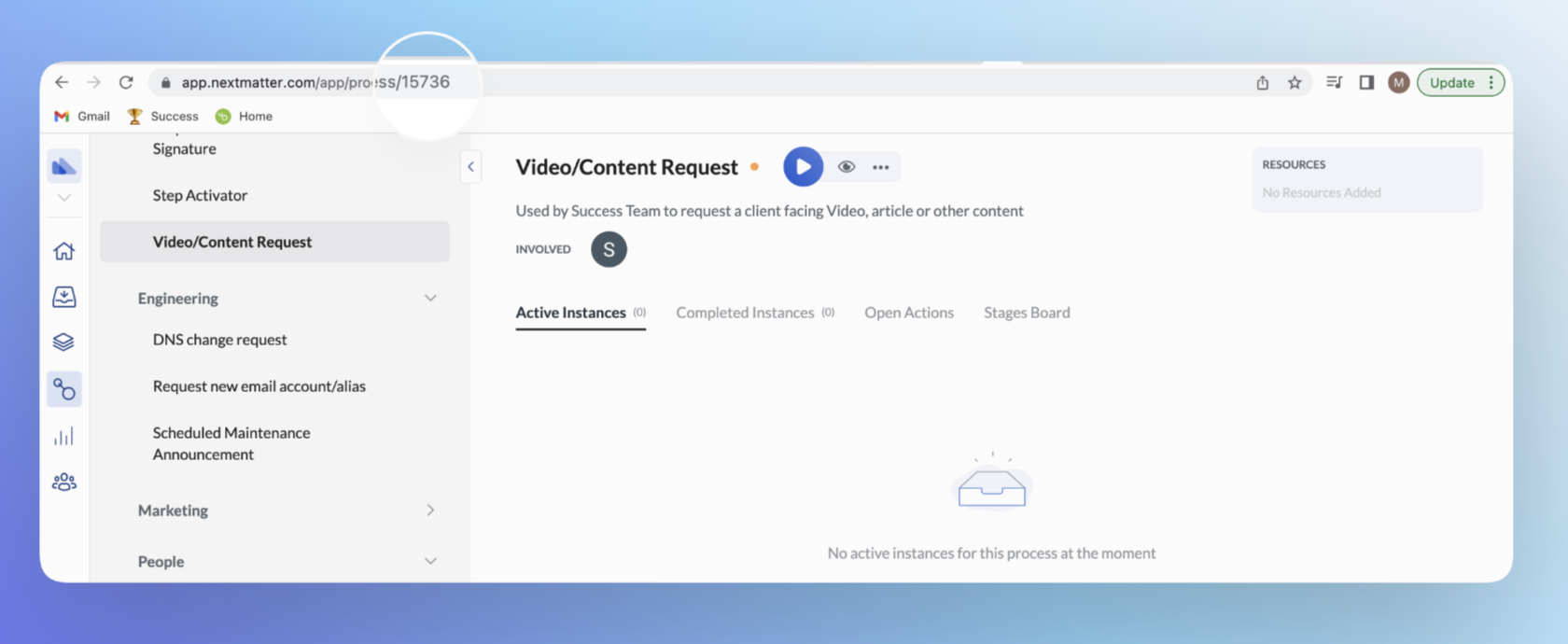 Trigger a sub-process