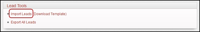 - Importing Leads