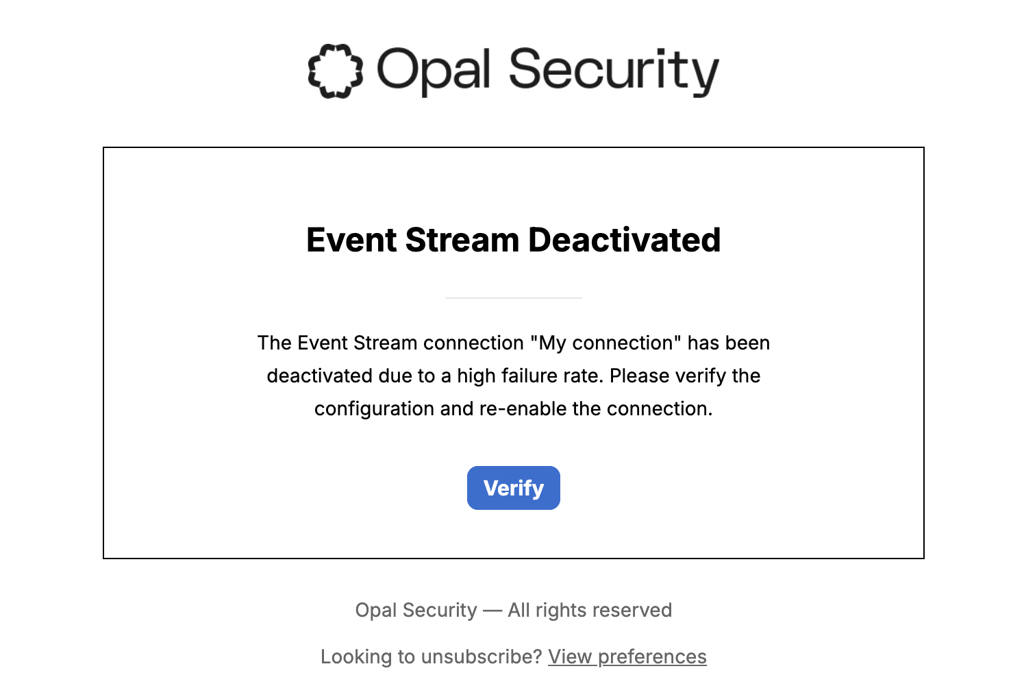 Events Streaming