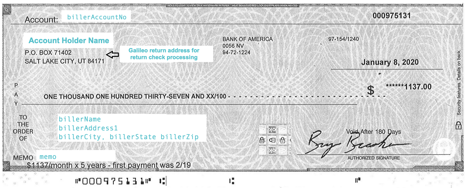 Creating A Billpay Transaction
