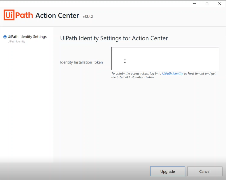 Action Center をアップグレードする
