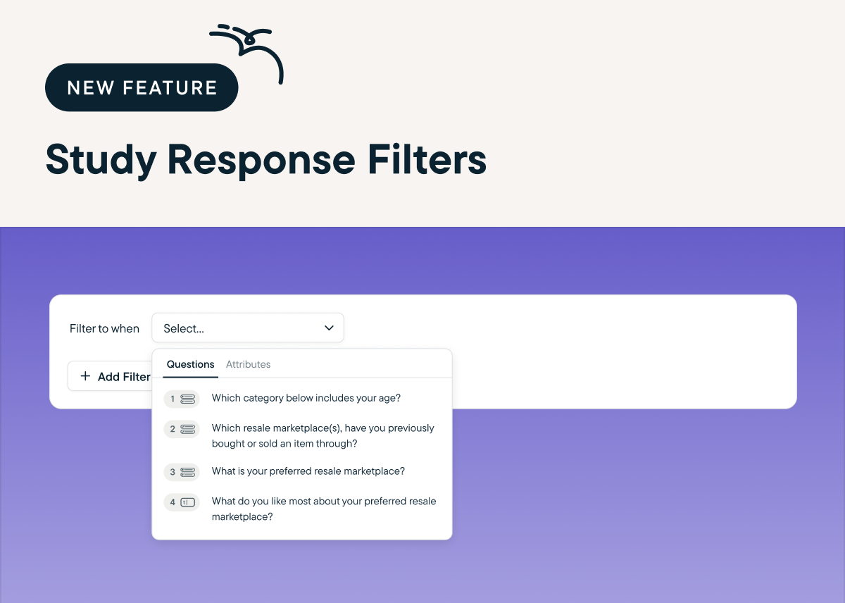 Analyze Study Results Based on Users' Responses with Question Filters