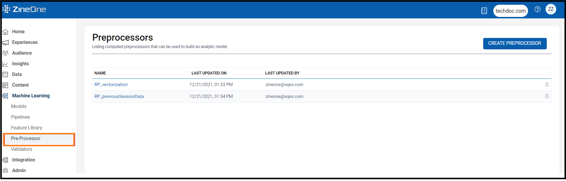Working with Machine Learning