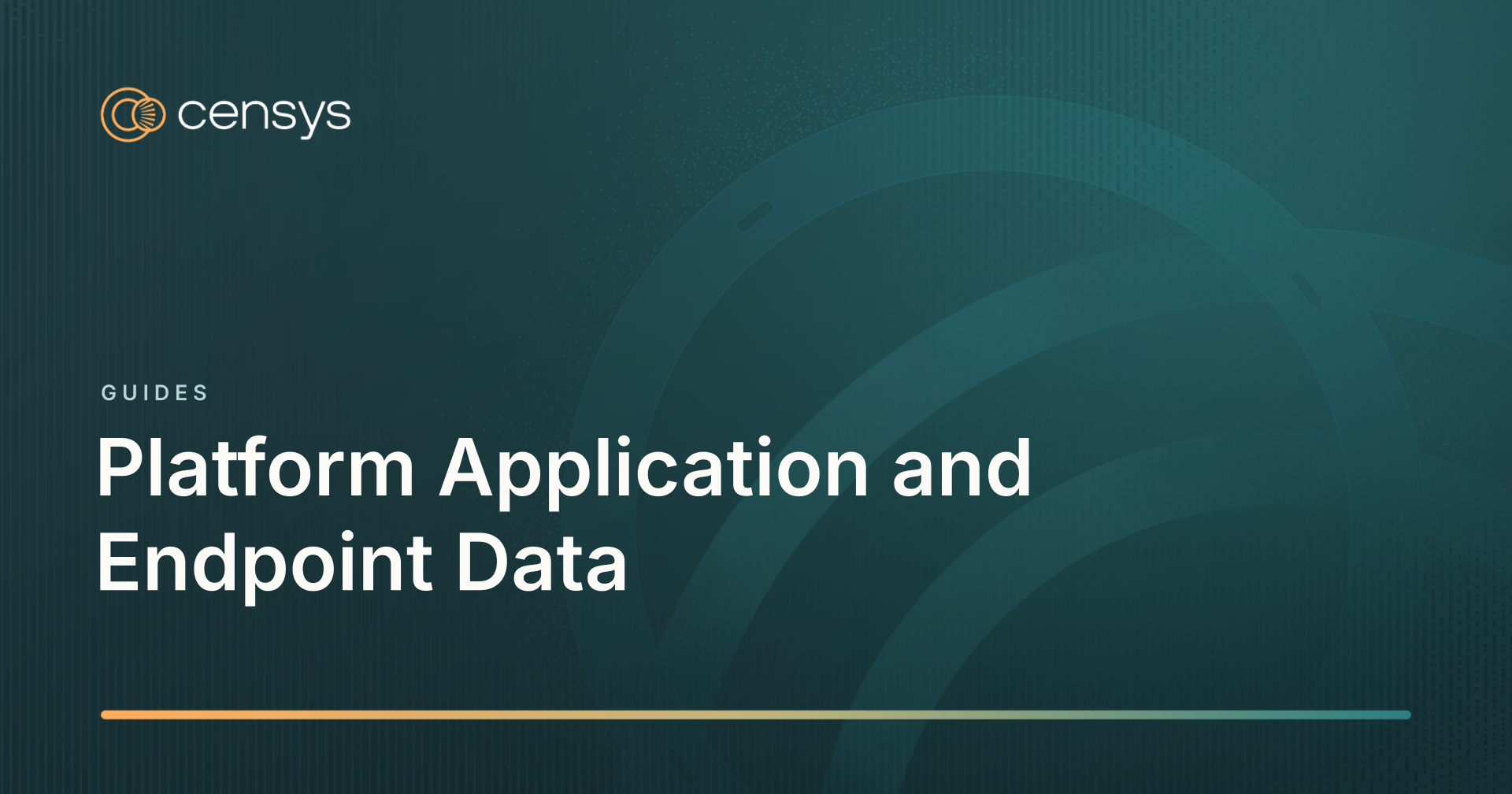 Platform Application and Endpoint Data