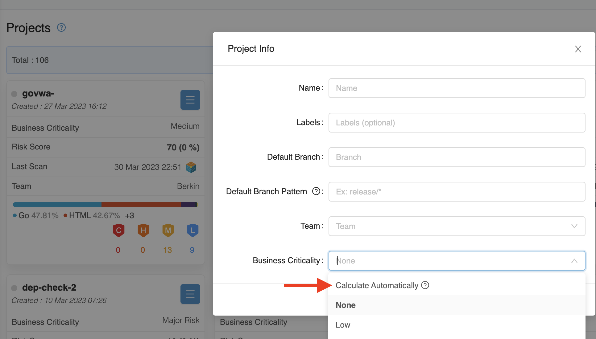 Business Criticality Thresholds