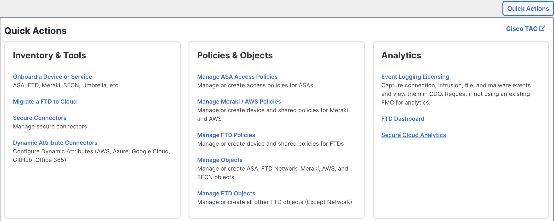 Cloud-delivered Firewall Management Center