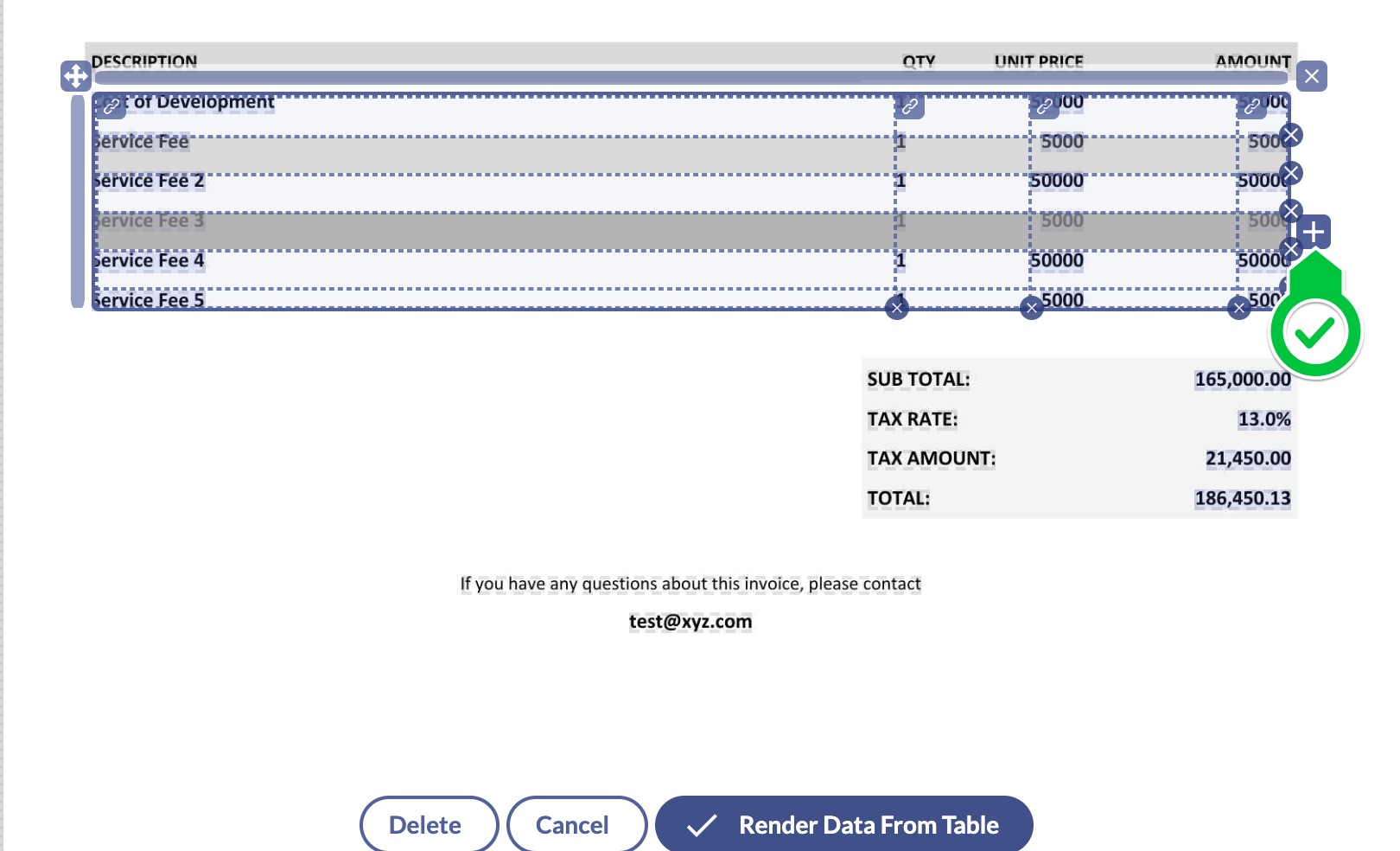 How to use the Table Grid?