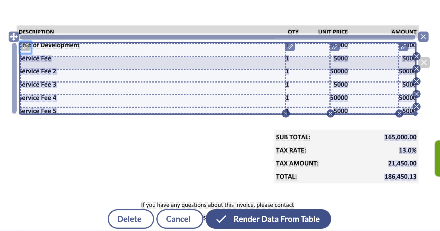 How to use the Table Grid?