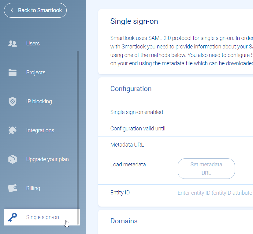 Single sign-on (SSO)