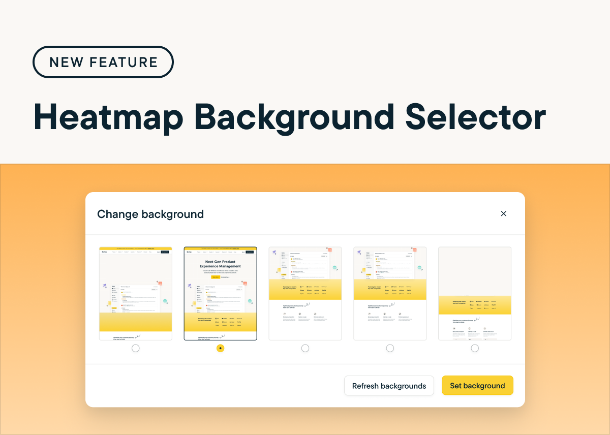 Get More Precise Insights with the Heatmap Background Selector