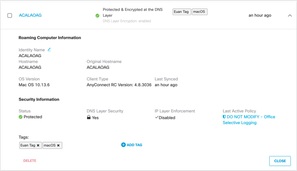 Verify Roaming Client Operation