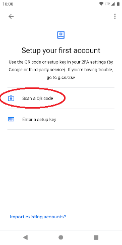 Two Factor Authentication (2FA)