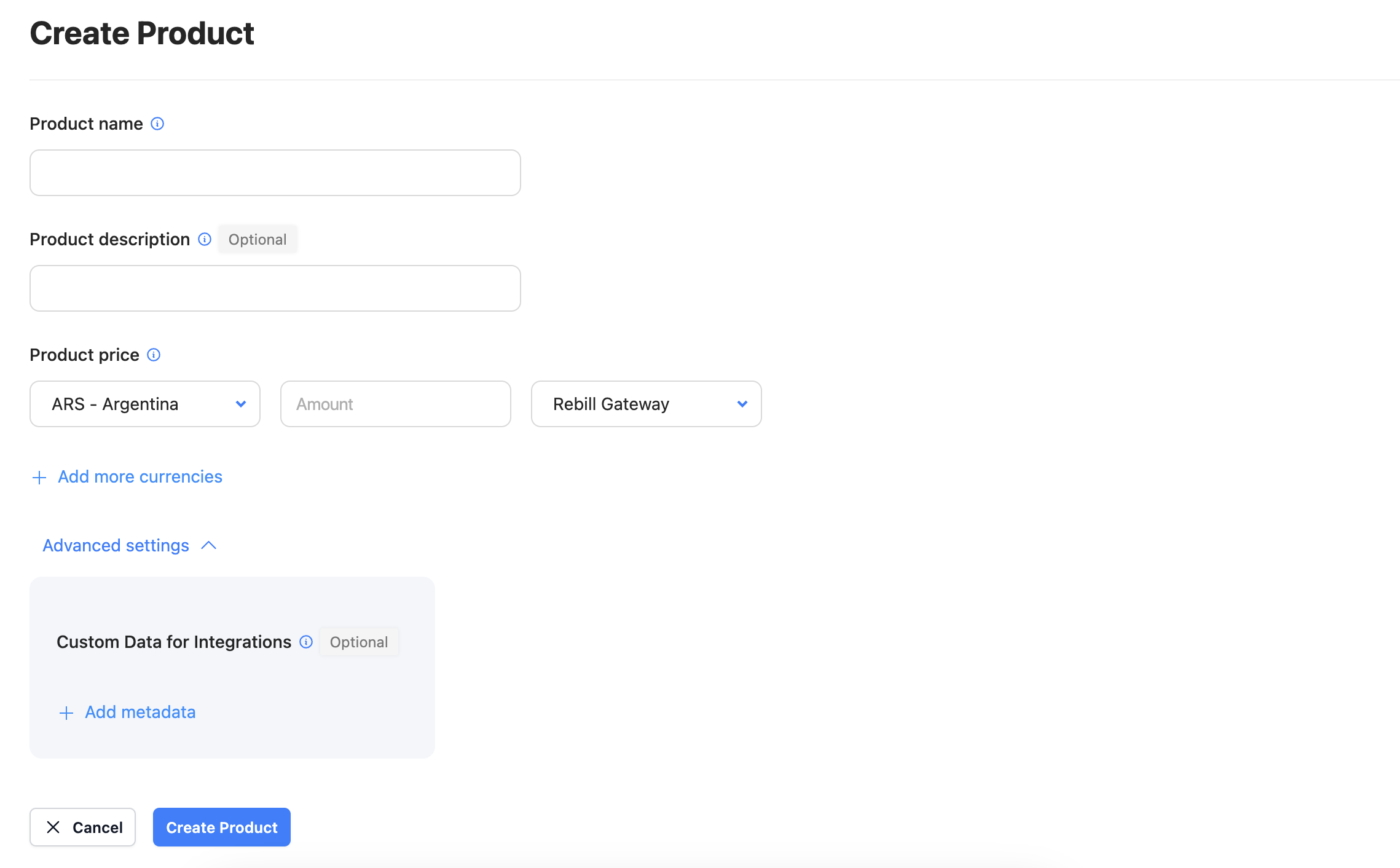 Rebill Products Guide - Rebill API Reference