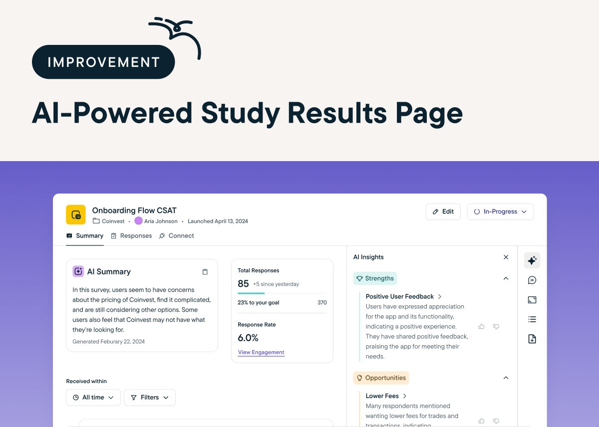 Accelerate Your Time To Insight With An AI-Optimized Study Results Page