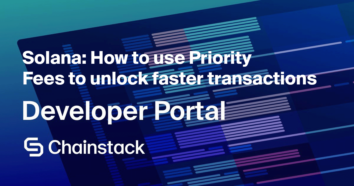 Solana: How to use Priority Fees to unlock faster transactions