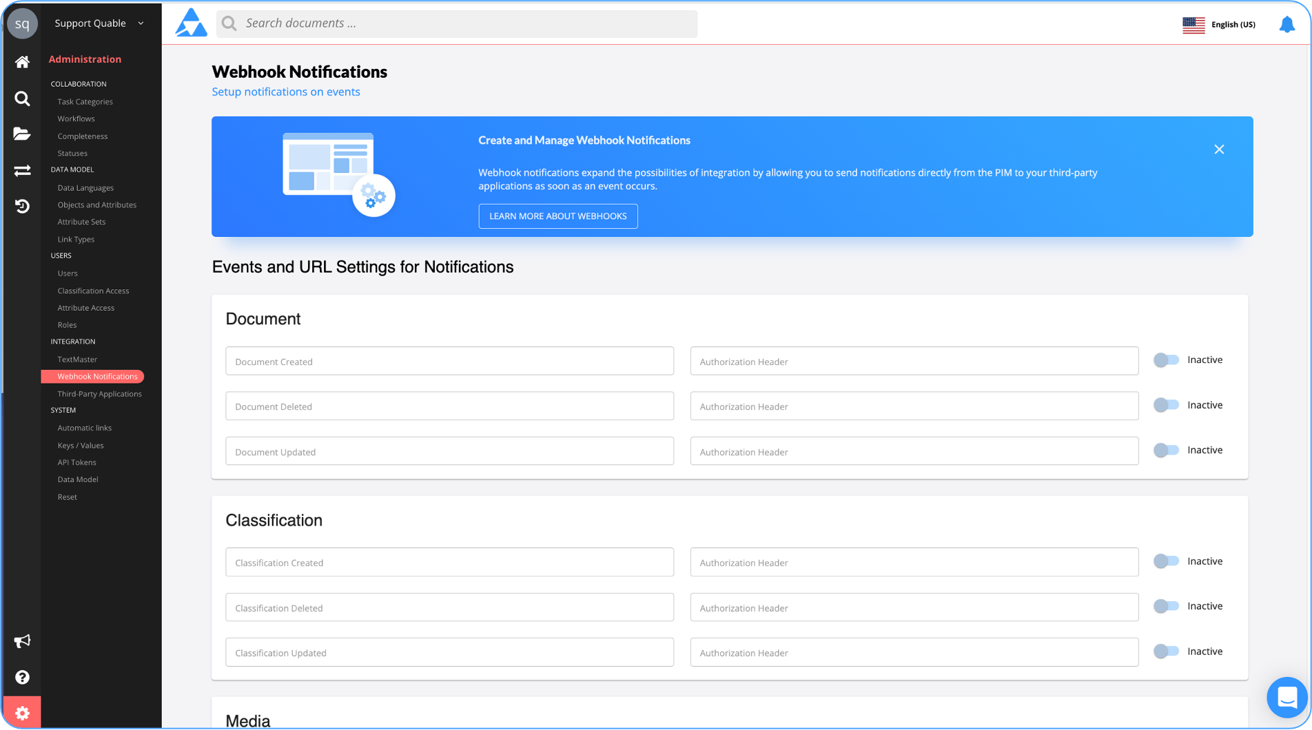 Webhook Notifications