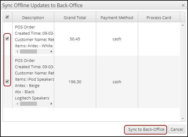 POS Offline Transactions