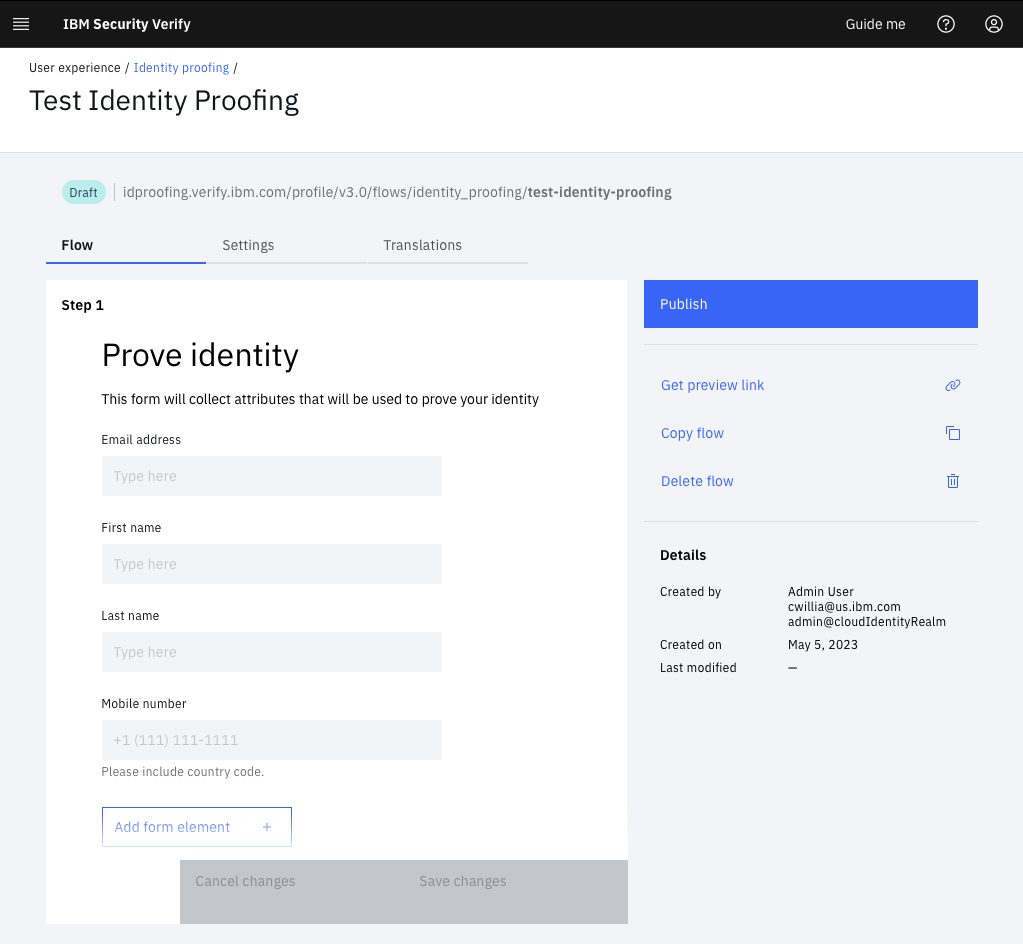 Identity proofing for user registration