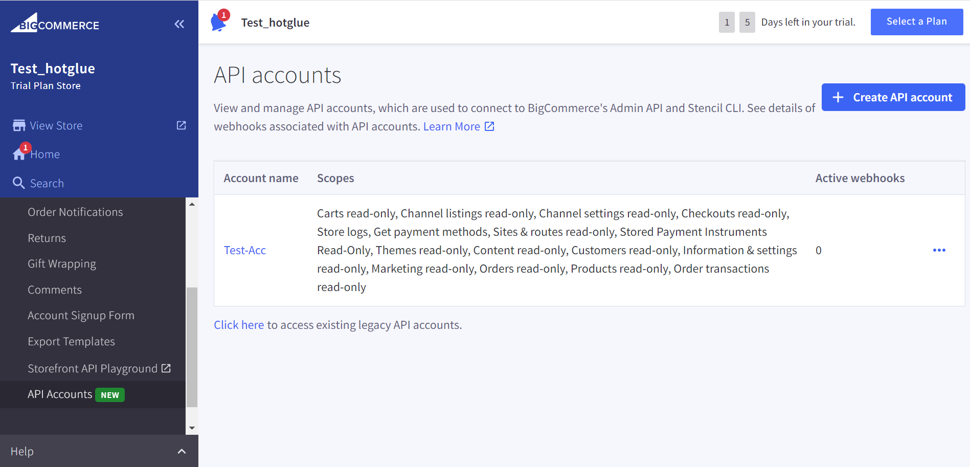 BigCommerce Hotglue Docs